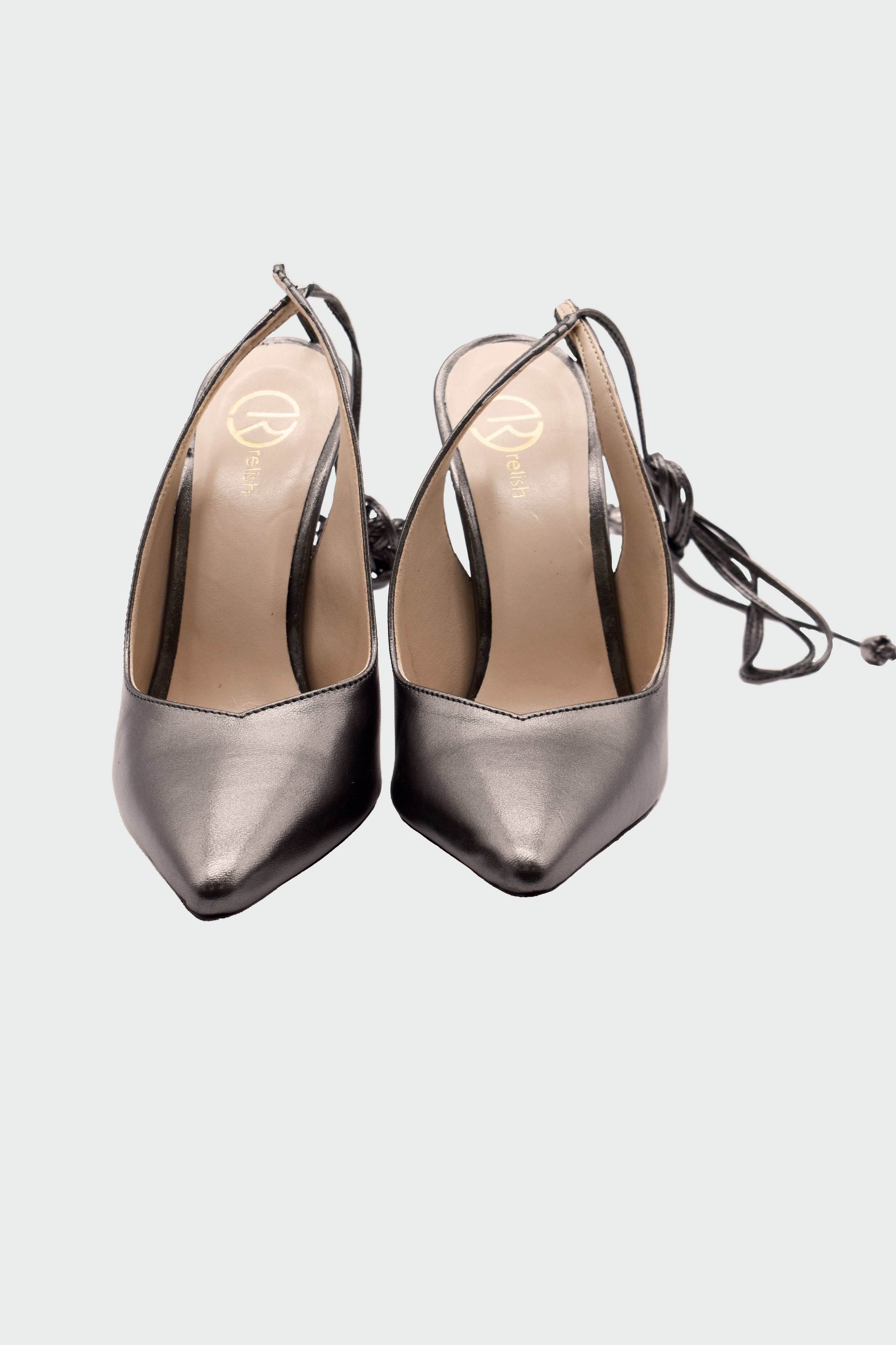 Decolte' CHARMIAN con laccio pelle laminata – Relish