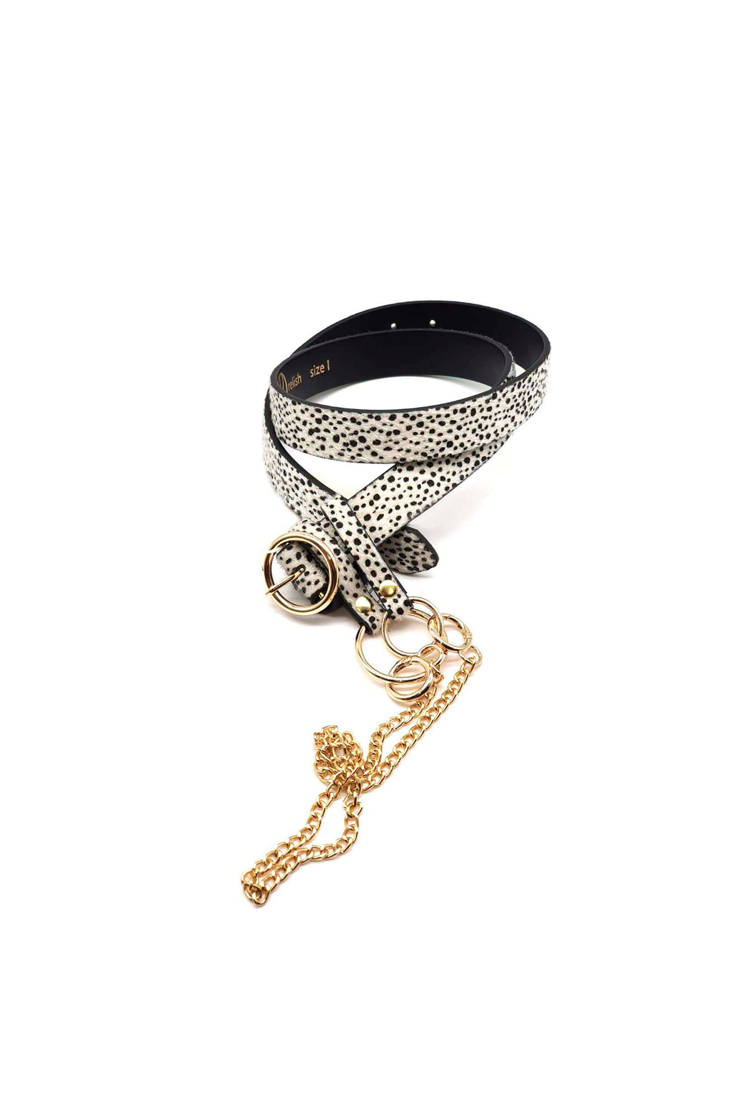 SETRIS BELT with BUCKLE and STAIN PRINT PENDANTS – Relish